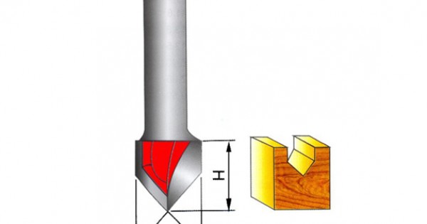 G-TECH TUNGSTEN CARBIDE "V" GROOVING BIT